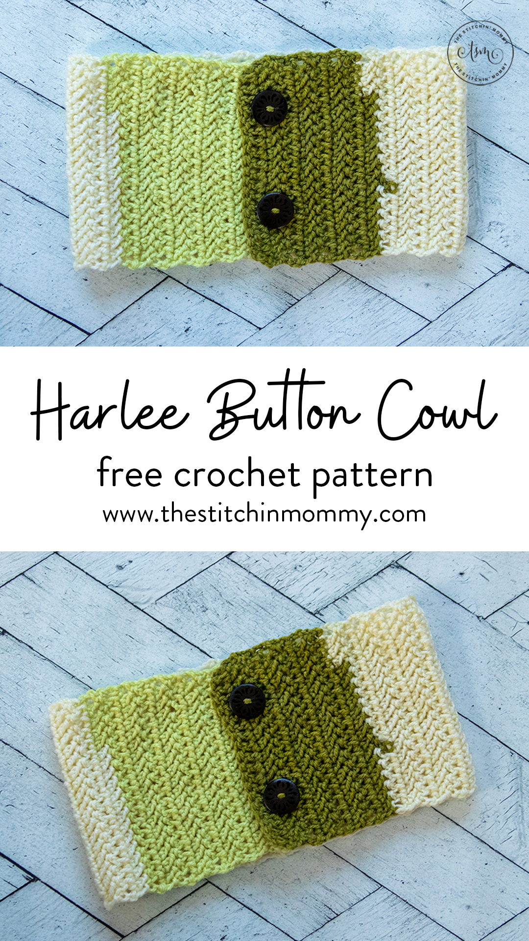 Free Crochet Button Cowl Pattern